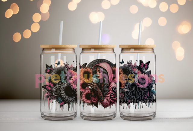 Stronger than the Storm - Pink Girl - Designs | Pretty Lush Designs