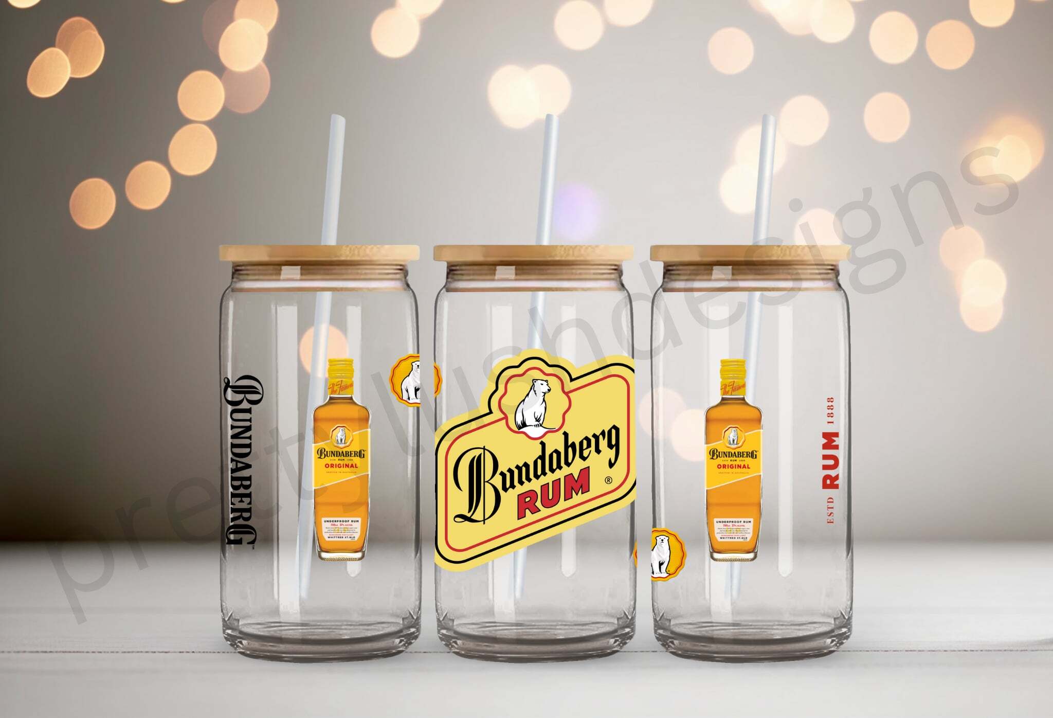 Bundaberg Rum - Single Sided | Pretty Lush Designs